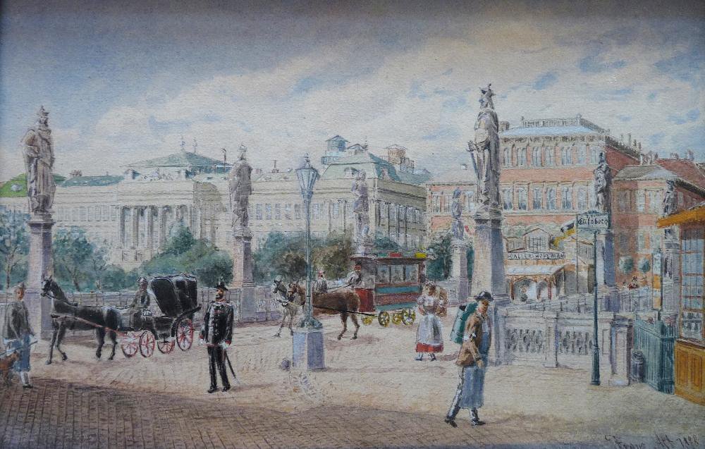 Elisabeth Bridge in Vienna by Franz Alt: Fine art print